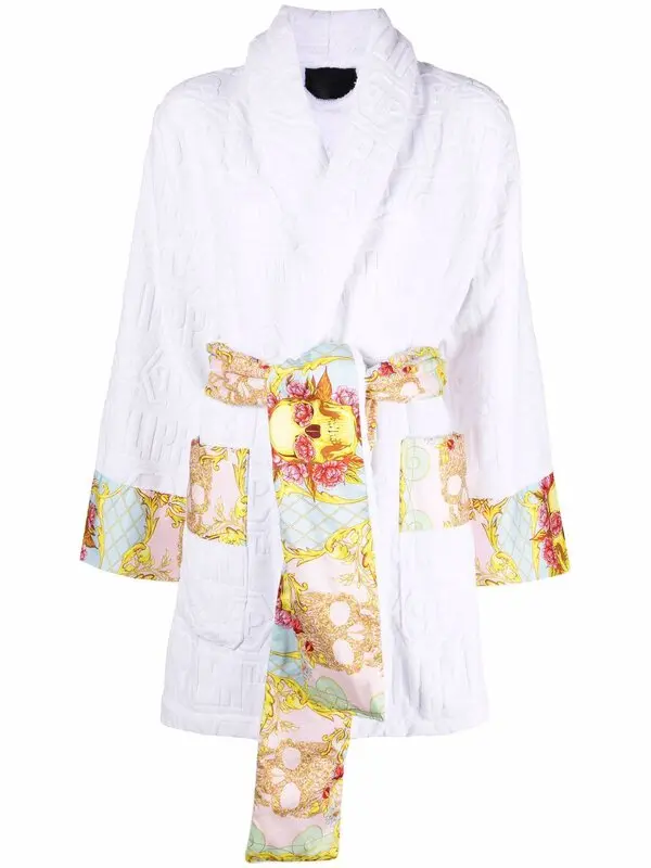 Philipp Plein Baroque-print Bathroom Set - White