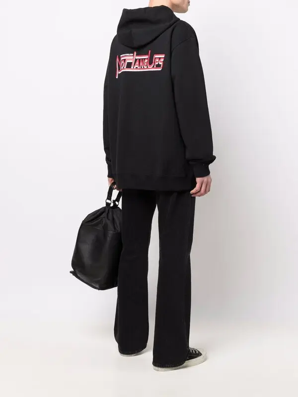 Martine Rose No Hang Up' Zip-Up Hoodie In Black - 36% Off