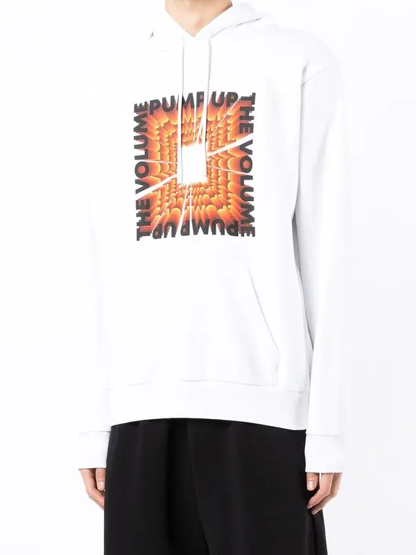 COUNTY OF MILAN Marcelo Burlon Slogan-print Drawstring Hoodie