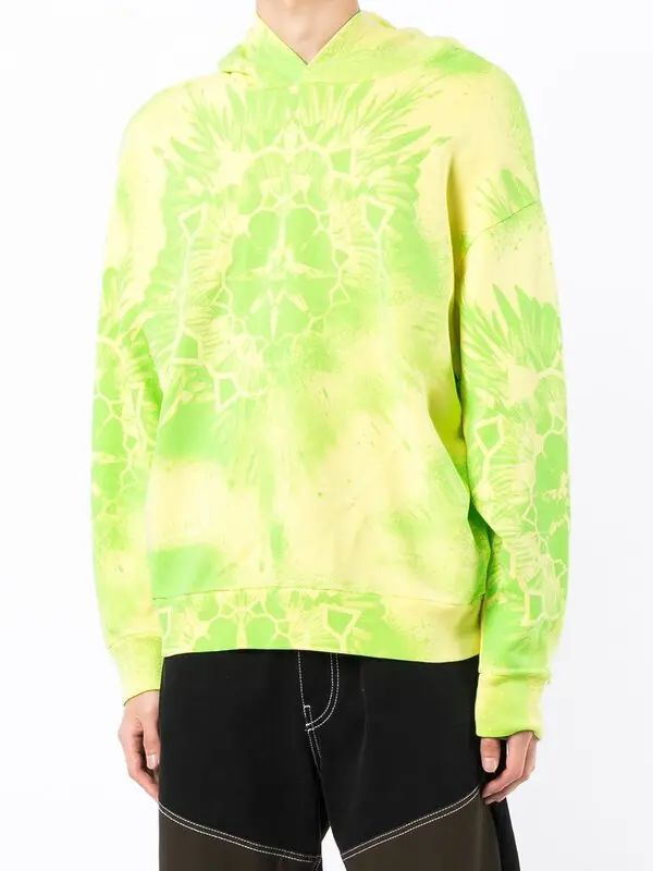 COUNTY OF MILAN Marcelo Burlon Tie-dye Cotton Hoodie