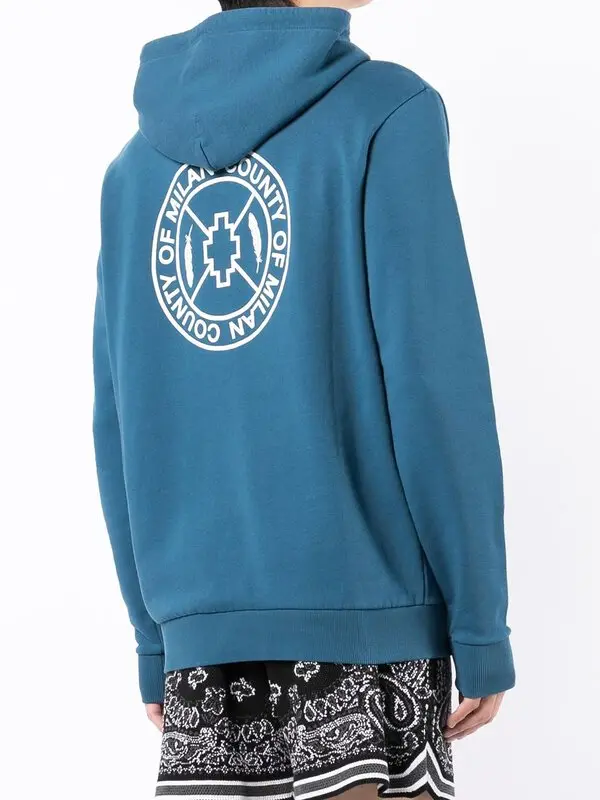 COUNTY OF MILAN Logo-print Drawstring Hoodie