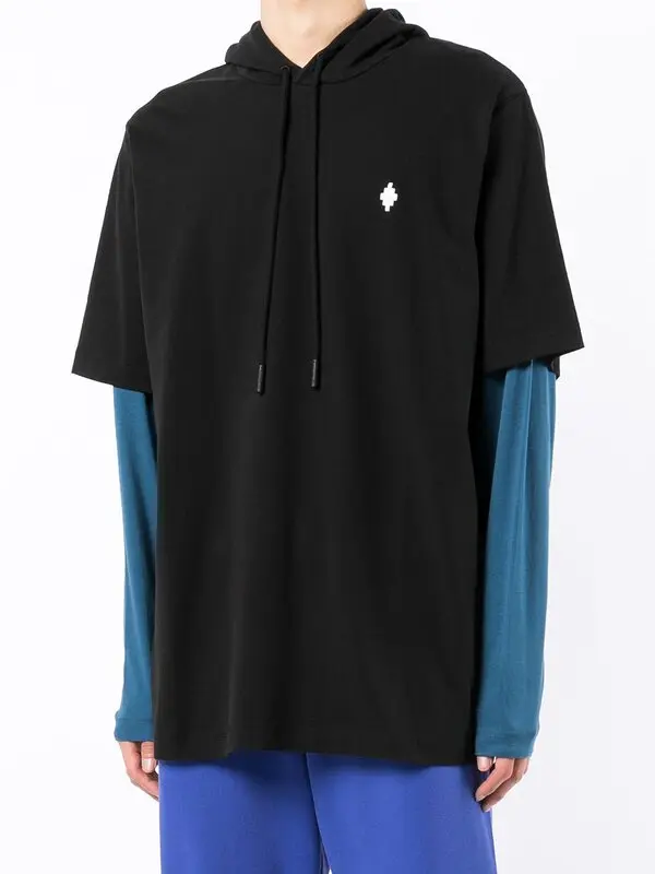 COUNTY OF MILAN Logo-print Layered Hoodie