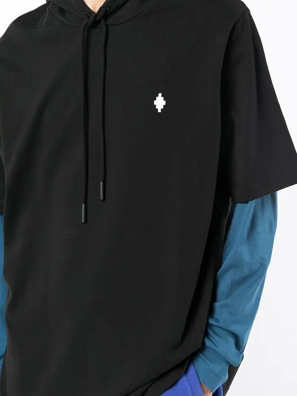 COUNTY OF MILAN Logo-print Layered Hoodie