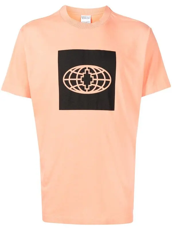 COUNTY OF MILAN Logo-print T-shirt - Orange