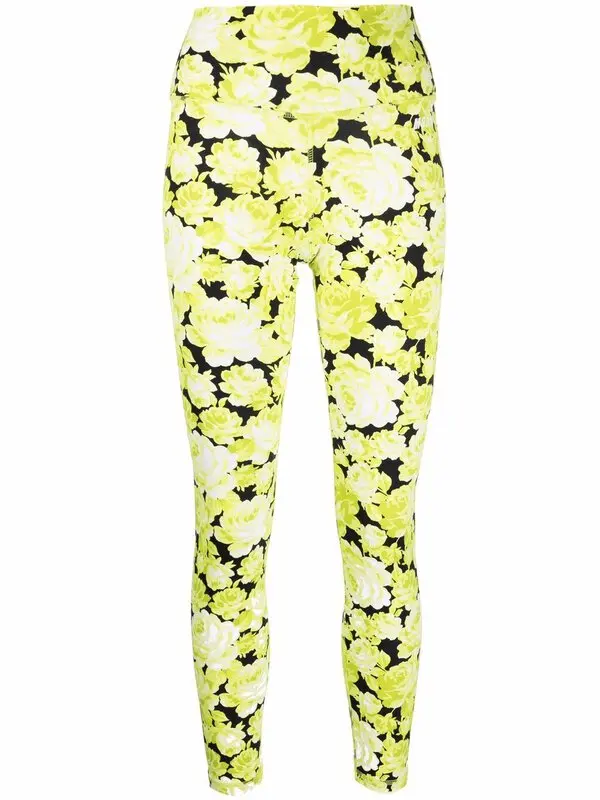 MSGM High-waist Floral Leggings
