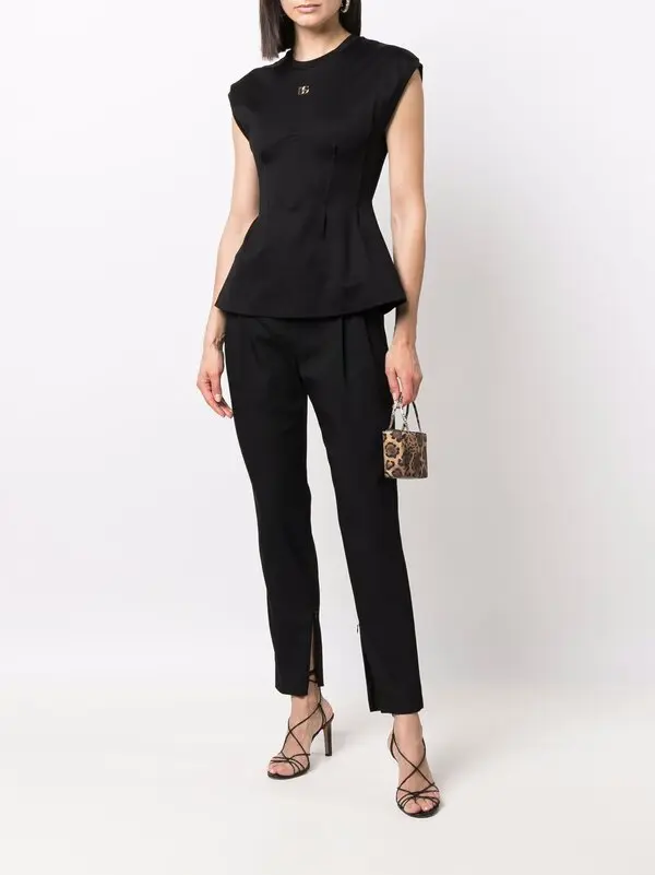 Dolce & Gabbana Tailored Mid-rise Trousers - Black