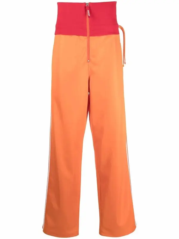 DIESEL® High-waisted Straight-leg Track Pants