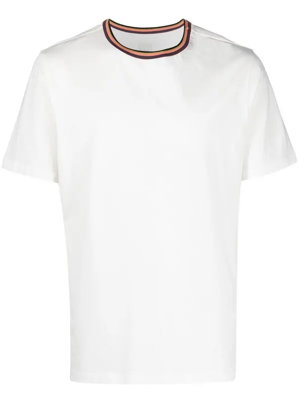 Paul Smith Contrast-trim T-shirt - White