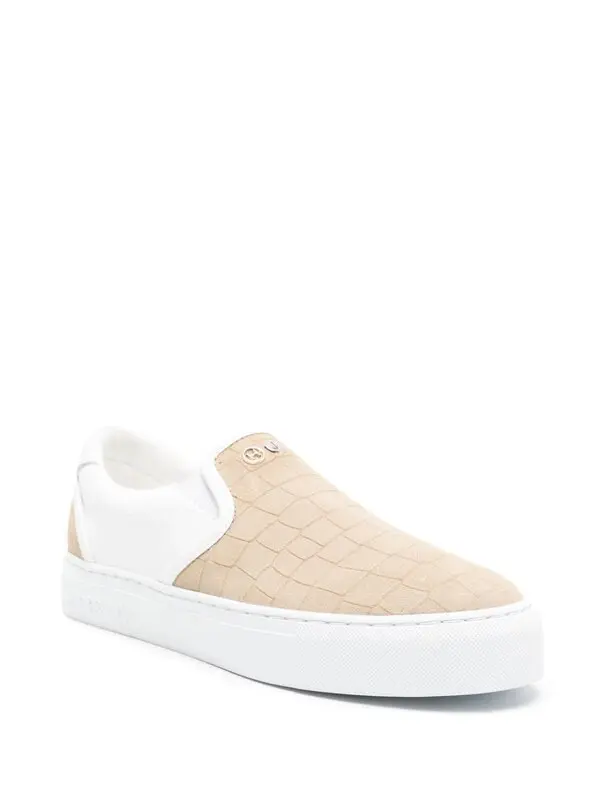 HIDE&JACK Fuji Croco Sneakers - Neutrals