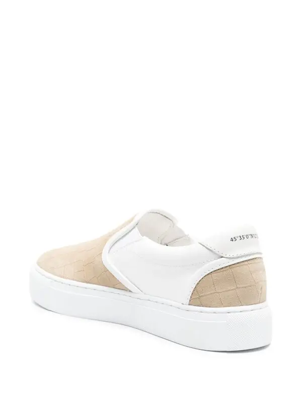 HIDE&JACK Fuji Croco Sneakers - Neutrals