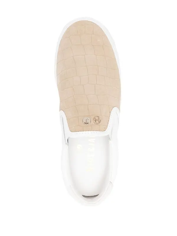 HIDE&JACK Fuji Croco Sneakers - Neutrals