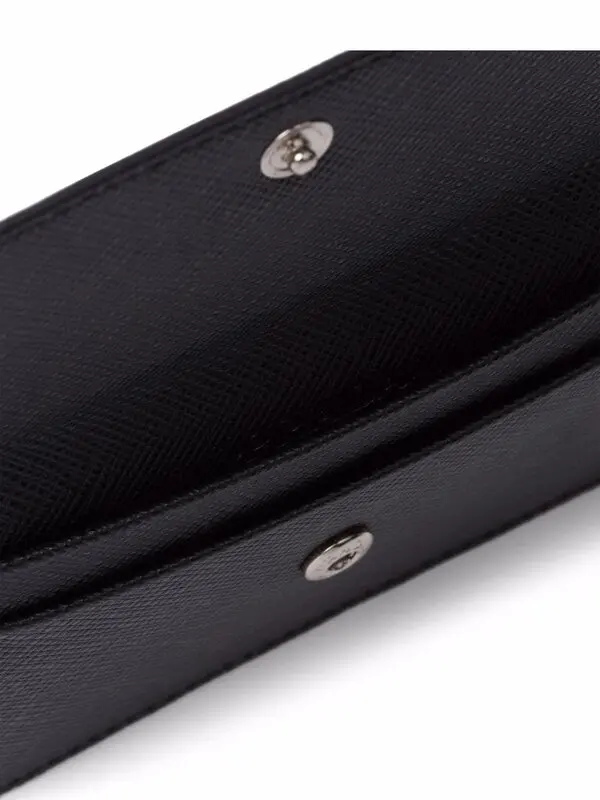 Prada Triangle-logo Saffiano Leather Card Holder