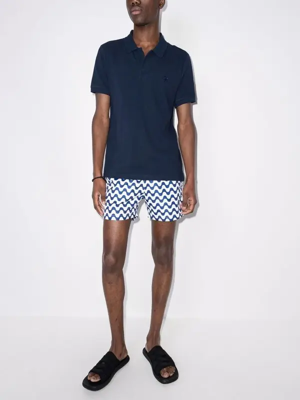 Vilebrequin Palatin Cotton Polo Shirt - Blue