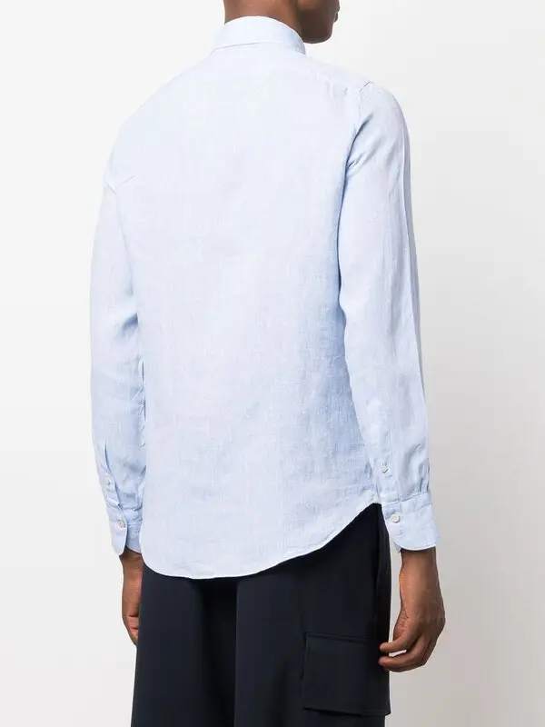FINAMORE 1925 Long-sleeve Linen Shirt