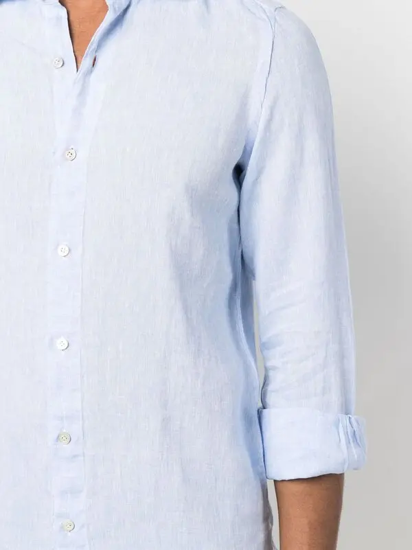FINAMORE 1925 Long-sleeve Linen Shirt