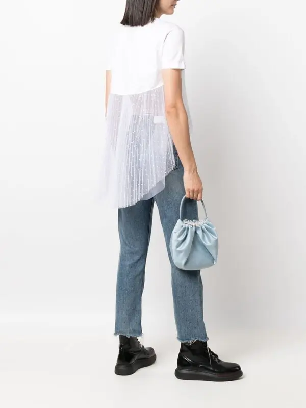 Red Valentino Point D'esprit Panel T-shirt
