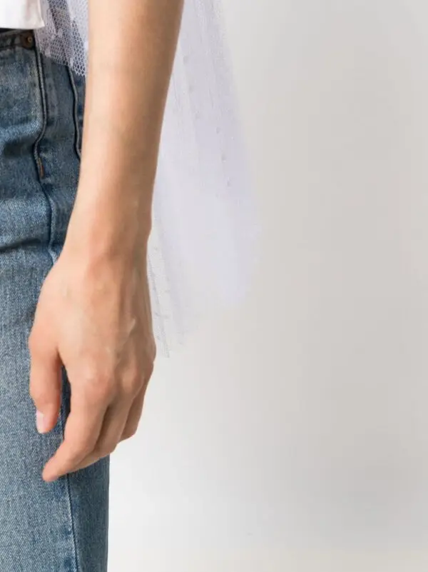 Red Valentino Point D'esprit Panel T-shirt