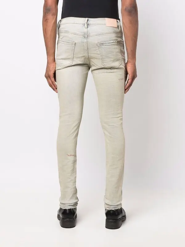 PURPLE BRAND Distressed Skinny Jeans - Blue