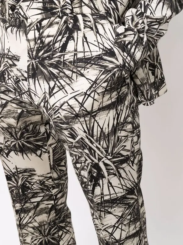 Amiri Graphic-print Flared Trousers