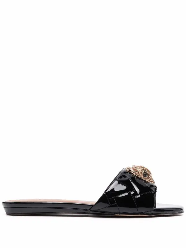 Kurt Geiger Crystal-embellished Sandals - Black