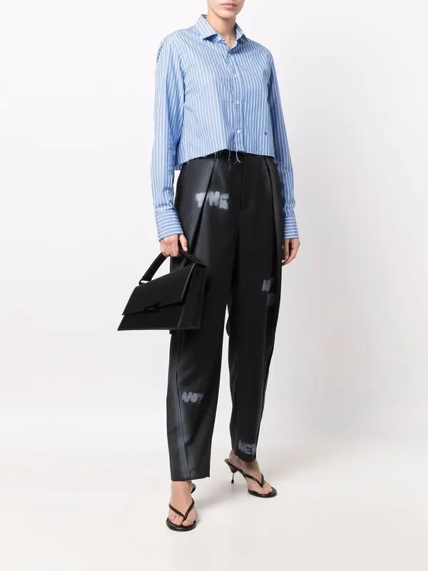 ADER ERROR Slogan Print Trousers