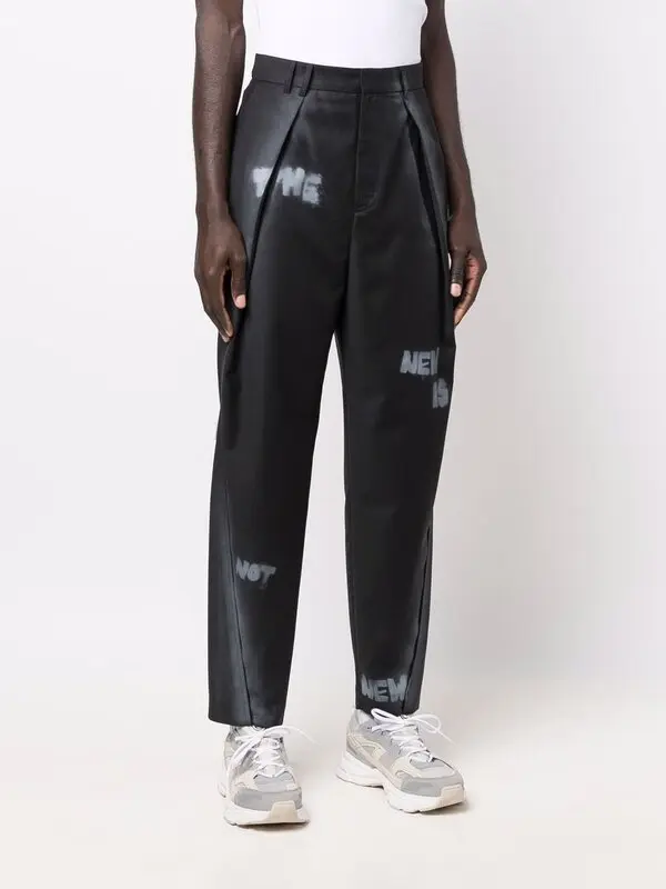 ADER ERROR Slogan Print Trousers