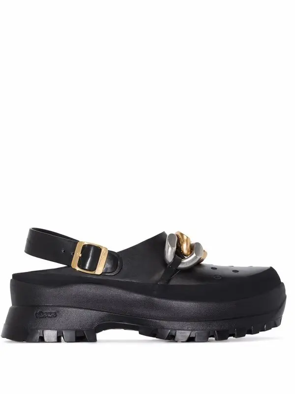 Stella McCartney Falabella Trace Clogs With Chain Detail