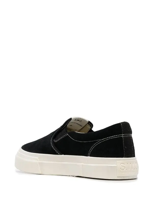 Junya Watanabe Slogan-embroidered Slip-on Sneakers