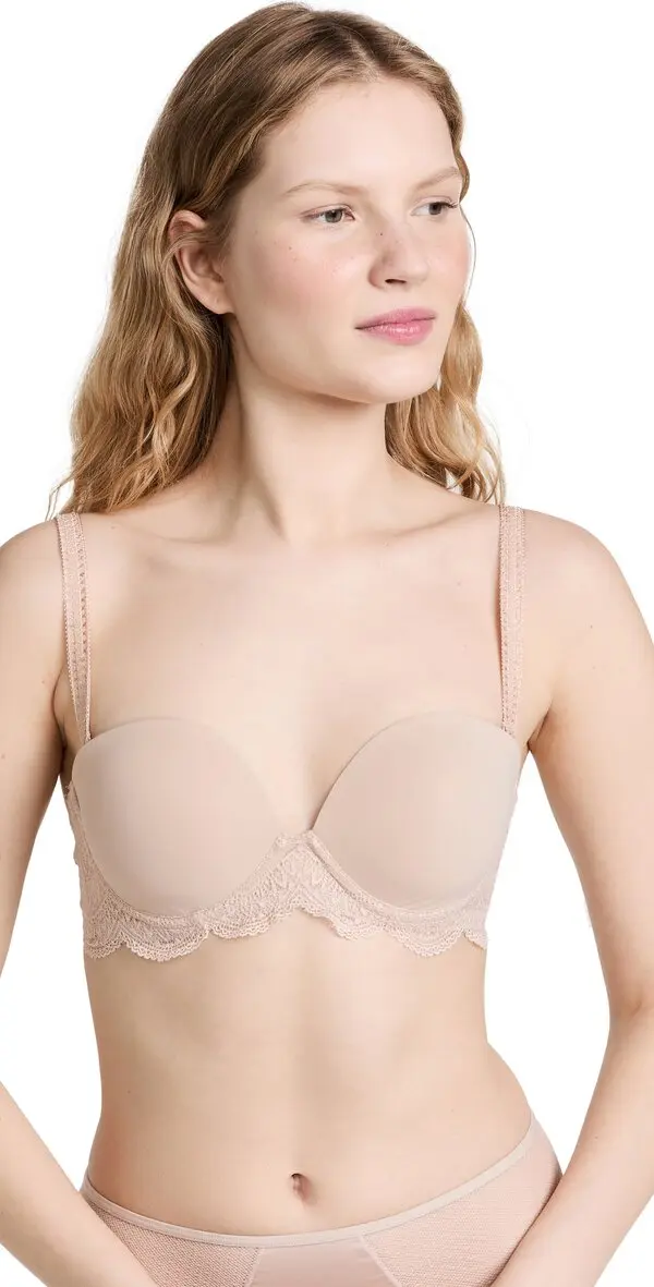 Simone Perele Karma Strapless Plunge Bra - Peau Rose