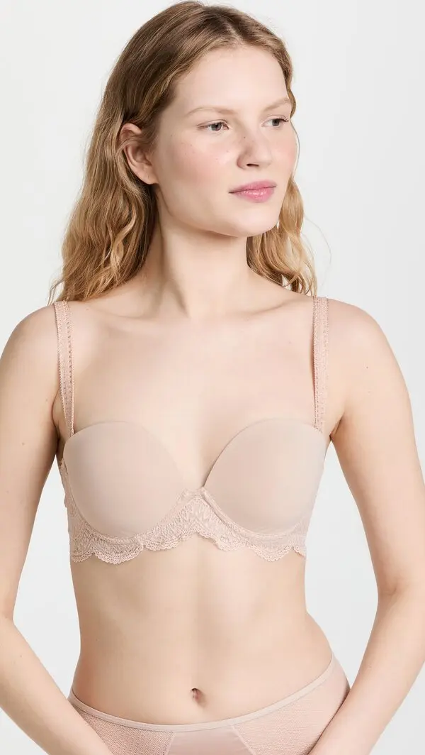 Simone Perele Karma Strapless Plunge Bra - Peau Rose
