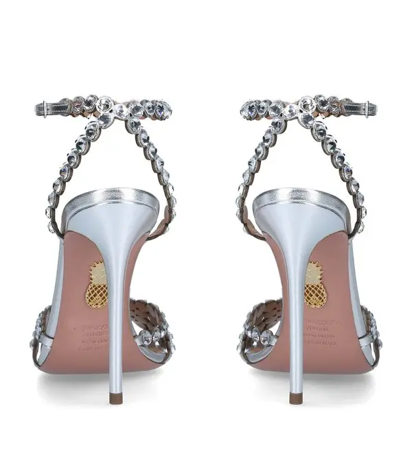 AQUAZZURA Tequila Sandals 105 - Silver