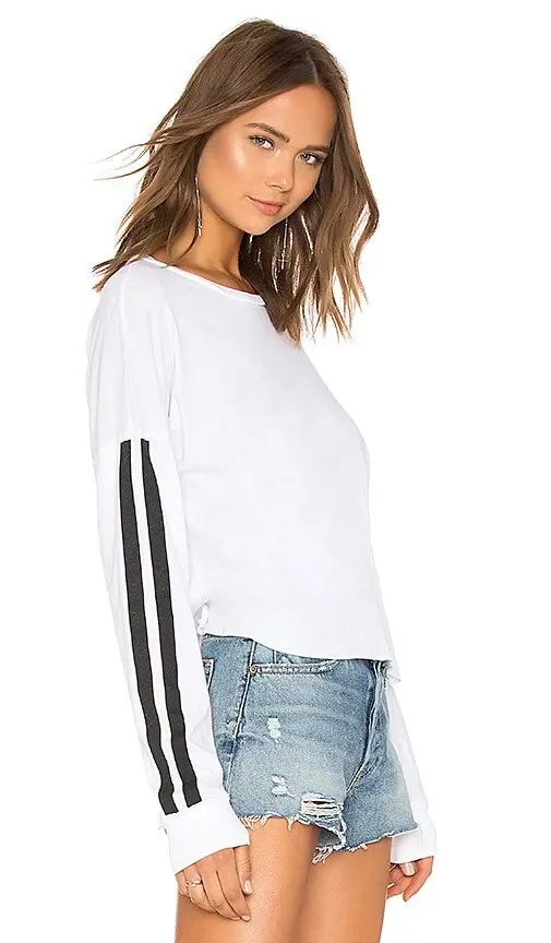 Michael Lauren Keegan Crop Tee - White