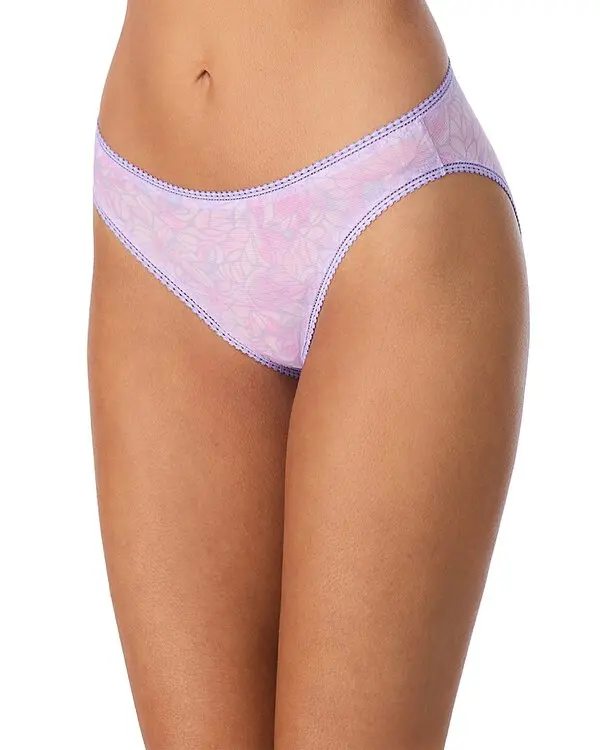 ON GOSSAMER Mesh Hip Bikini - Watercolor Petals
