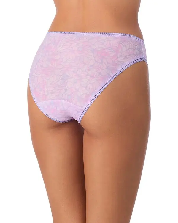 ON GOSSAMER Mesh Hip Bikini - Watercolor Petals