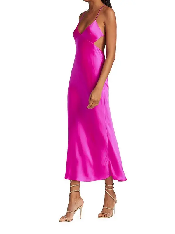 THE SEI Silk Bias-cut Slipdress Size