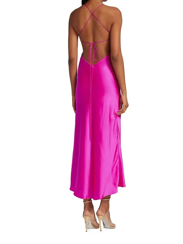 THE SEI Silk Bias-cut Slipdress Size