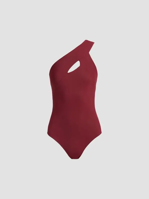 Chiara Boni La Petite Robe Conception Cut-out One-piece Swimsuit - Mahogany