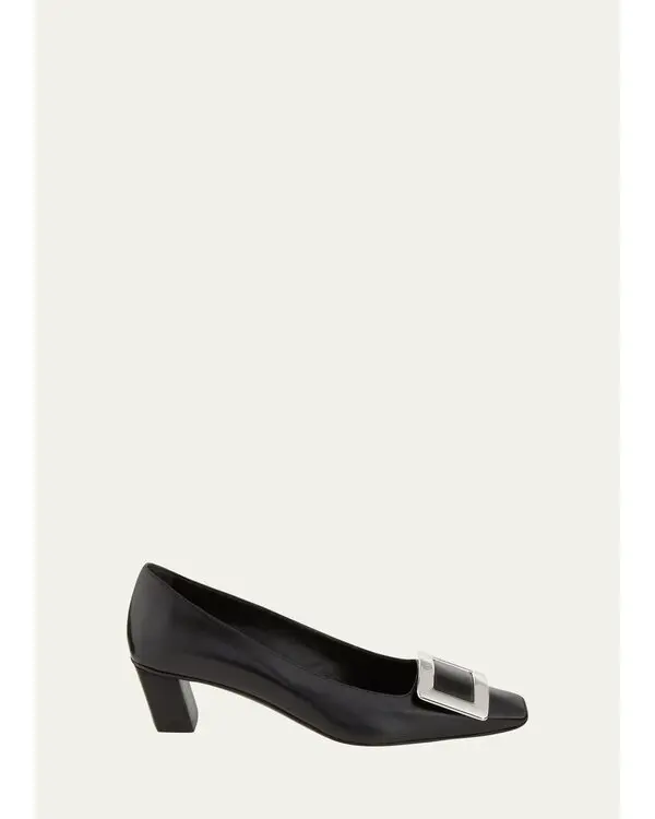 ROGER VIVIER Decollete Belle Vivier Ballerina Pumps - Black
