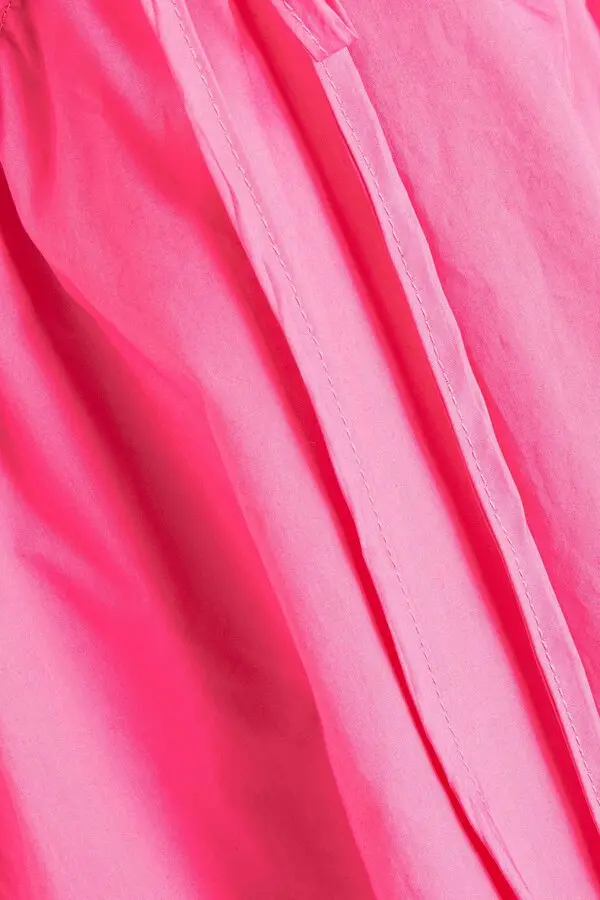NICHOLAS Cutout Cotton-poplin Midi Dress - Pink