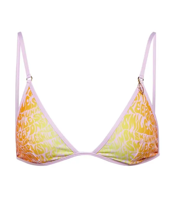 Stella McCartney Printed Triangle Bikini Top - Multicoloured