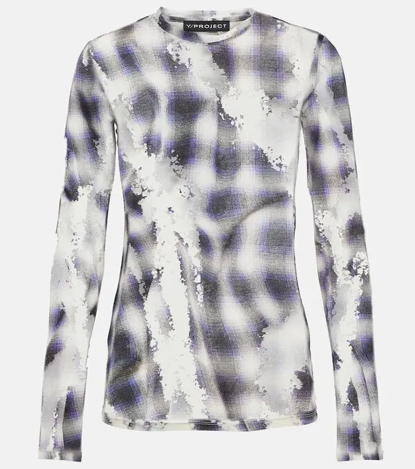 Y/project X Jean Paul Gaultier Printed Miniskirt - Blue