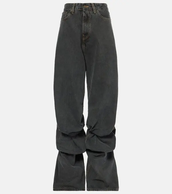 Y/project Cut-out Denim Miniskirt - Blue