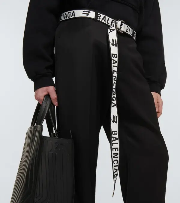 Balenciaga Sporty B Jacquard Belt - Black
