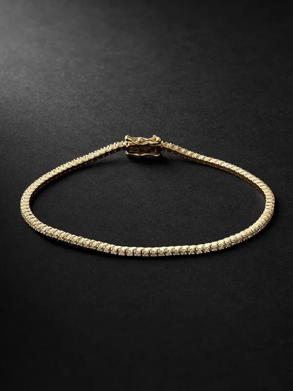 KOLOURS JEWELRY Spectra 14-karat Diamond Tennis Bracelet - Gold