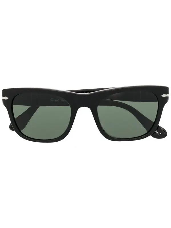 Persol Polished-effect Square-frame Sunglasses - Black