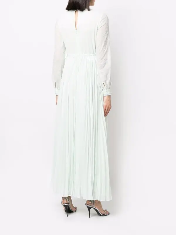 SELF-PORTRAIT Lace-trim Maxi Dress