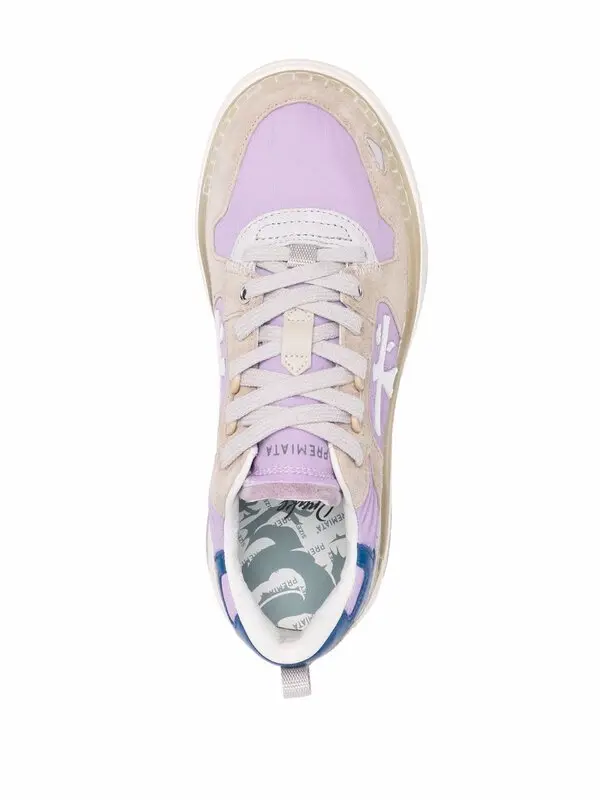 Premiata Draked Lace-up Sneakers - Purple