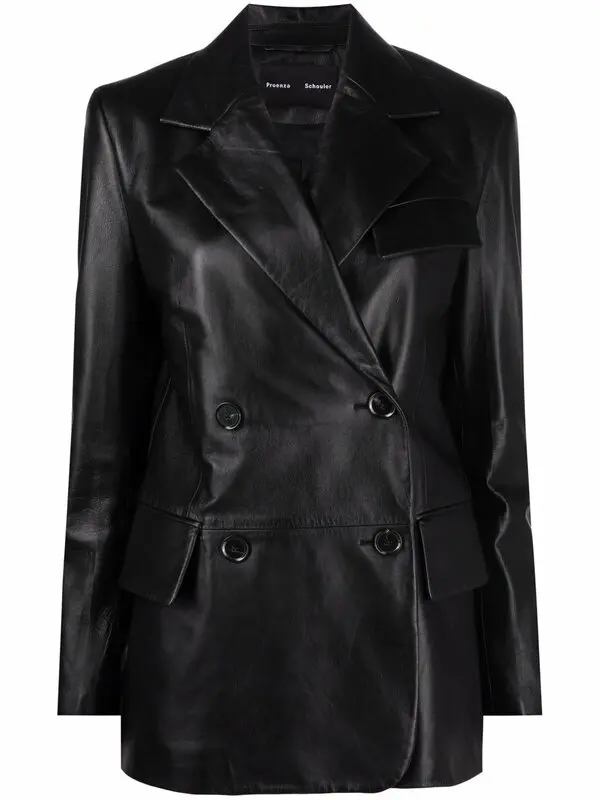 Proenza Schouler Single-breasted Leather Blazer