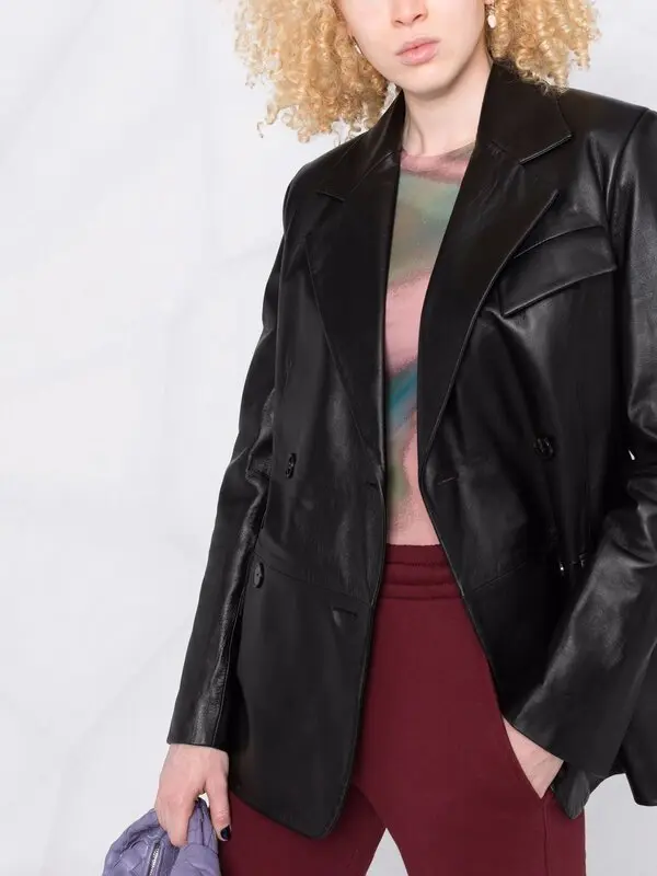 Proenza Schouler Single-breasted Leather Blazer