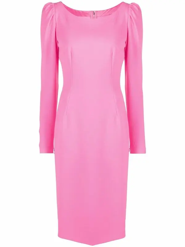 Dolce & Gabbana U-neck Long-sleeved Dress